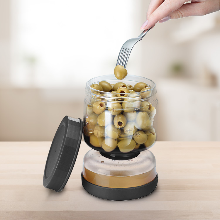Olivekrukke – Vendbar glasbeholder til servering | SmartaSaker